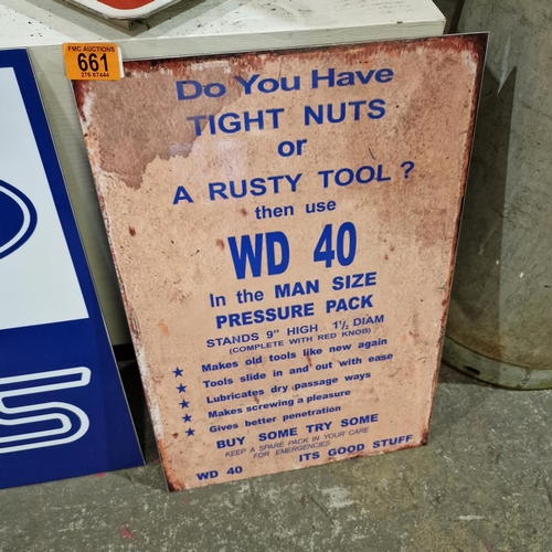 WD 40 Sign
