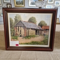 An Oil By Liam Reilly 15" x 19" 'Irish Farmyard'