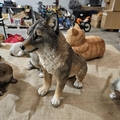A Husky Dog Figure