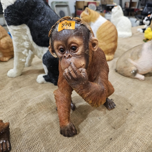 A Beautiful Orangutan Figure