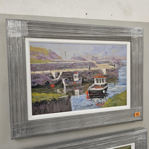 Keith Glasgow Oil 'Ballintoy Harbour' 16" x 24"