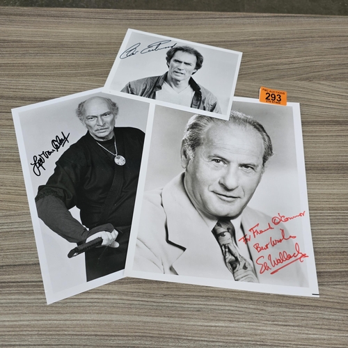 Signed Photos Of Lee Van Cleef, Clint Eastwood & Eli Wallach 'The Good ...