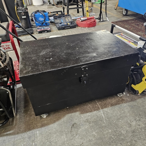 Large Metal Site Box On Wheels