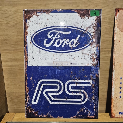 Ford RS Sign - Repro