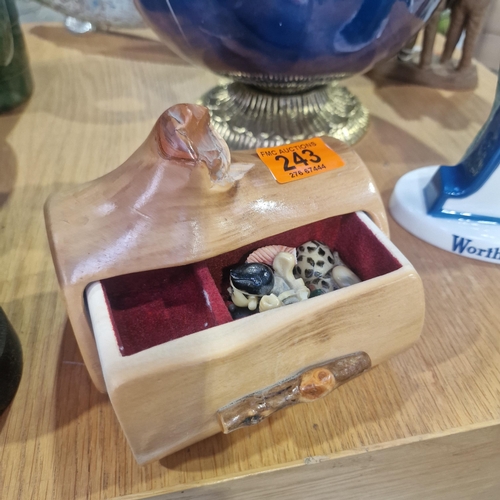 Unusual Wooden Trinket Box