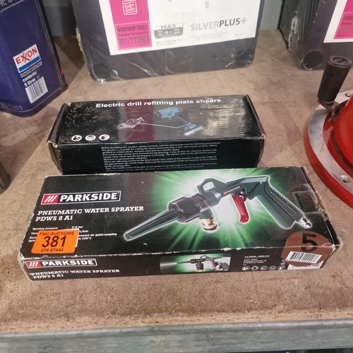 Parkside Pneumatic Water Sprayer & other
