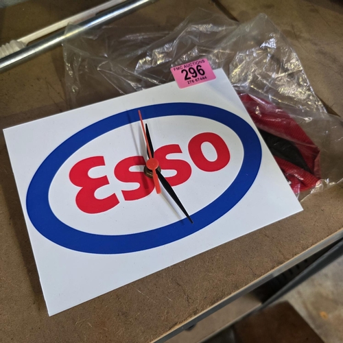 Champions Spark Plugs, Baseball Cap & Esso Clock