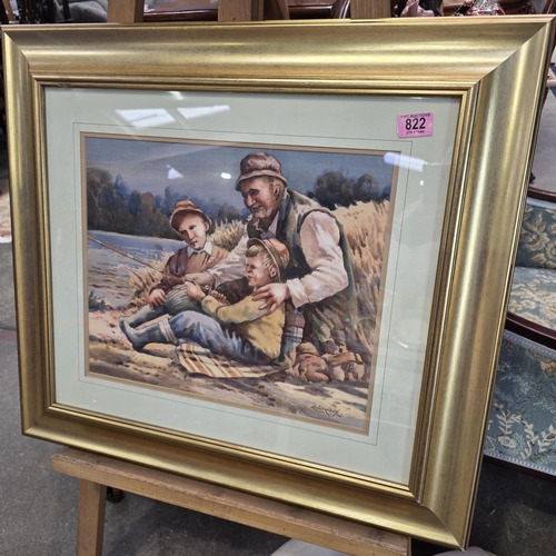 Large Watercolour Signed Bobbie Anderson