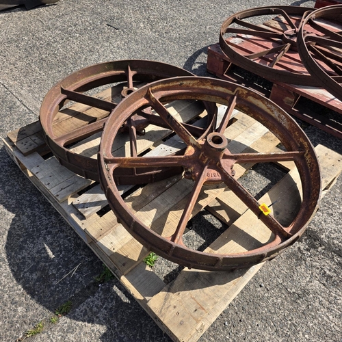 2 Heavy Cast Wheels