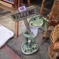 Welcome Frog Garden Sign