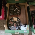 Assorted Crate Lot Inc Spark Plugs/Bolts etc
