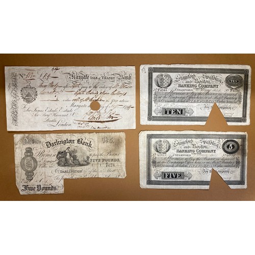 Banknotes: Provisional Bank Notes / Stamford Spalding and Boston (Five ...