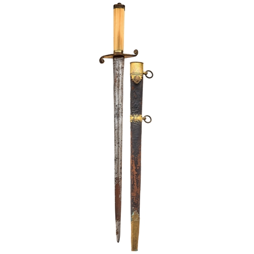 Napoleonic War Period Royal Navy Midshipman Dirk by Francis Thurkle. A ...