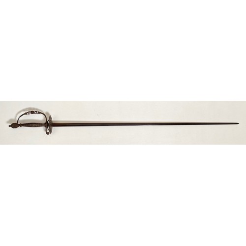 19th Century Cut Steel Hilted Court SwordThis example with straight ...