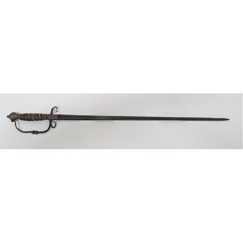 Early 18th Century Small Sword 22 inch, double edged blade. Short ...