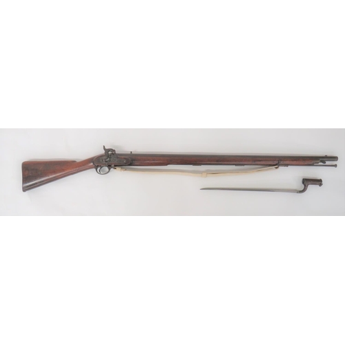 British 1842 Pattern Musket and Bayonet 39 inch, .750 musket smoothbore ...