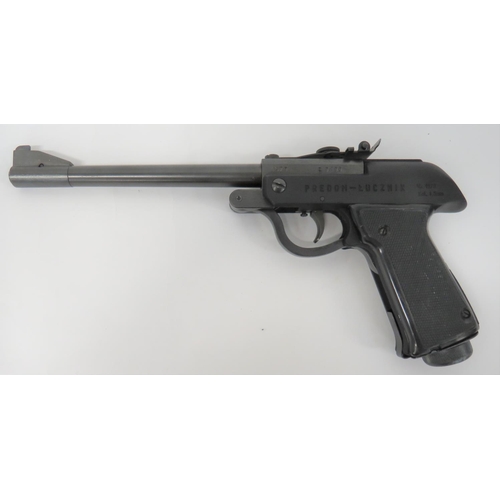 Predom Lucznik Air Pistol 9 1/2 inch, 4.5 mm, blackened, hinged barrel ...