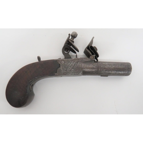 Nock London Flintlock Pocket Pistol 32 bore, 1 3/4 inch, turn off ...