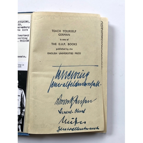 Book reputedly signed by war war ciminals Field Marshaal Kesselring ...