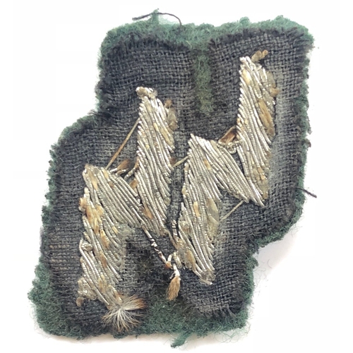 German Third Reich Waffen SS breast badge. Fine rare silver aluminium ...