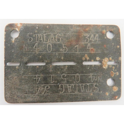 Small Number Of RAF ID tags consisting prisoner of war, alloy ID tag ...