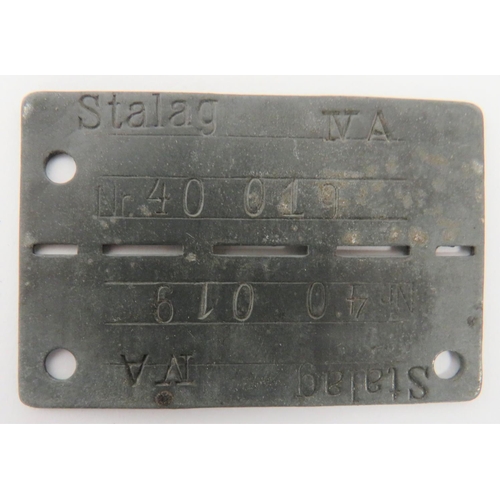 Small Number Of RAF ID tags consisting prisoner of war, alloy ID tag ...