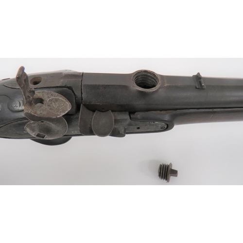 Rare Late 18th Century Breech Loading Flintlock Rifle 20 bore, 33 3/4 ...
