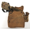 WW1 American Forces Box Respirator khaki, rubberised linen facemask ...