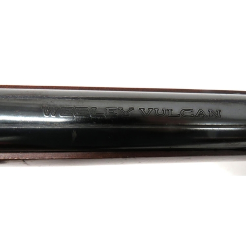 Webley "Vulcan" Air Rifle .22, 22 1/2 inch, blackened break barrel with ...