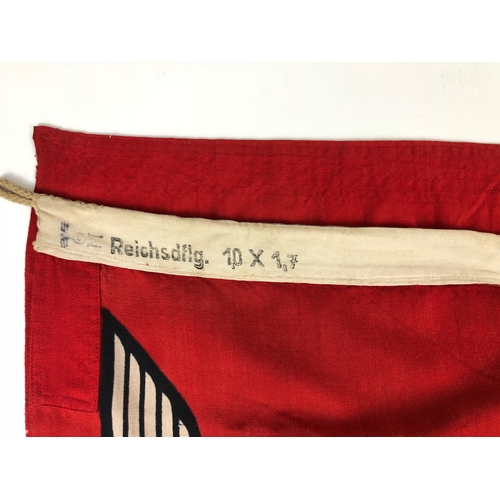German Third Reich WW2 Kriegsmarine Reich Service flag. A good flown ...