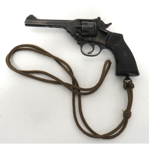 Deactivated WW2 Webley MKIV Service Revolver.38, 5 inch, blackened ...