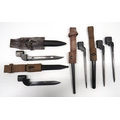 Five No 4 Rifle Bayonets consisting British No 9 MKI bayonet. 8 inch ...