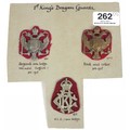King's Dragoon Guards card of 3 items of insignia. Silvered pre 1915 ...