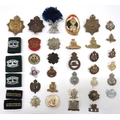 37 x Various Cap Badges And Titles cap include brass KC Royal Marines ...