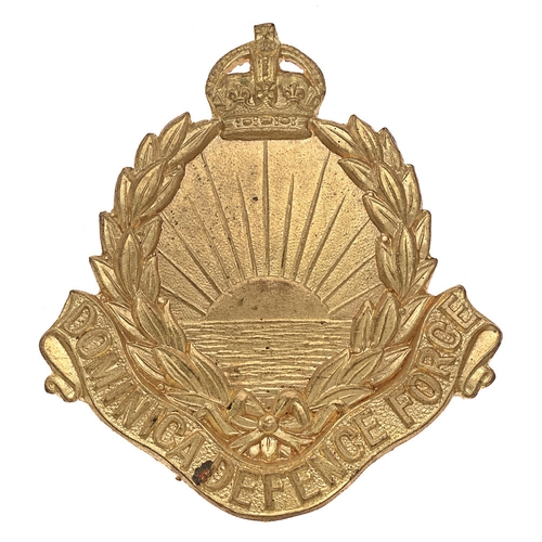 Dominica Defence Force West Indies cap badge c. 1913-45. Good scarce ...