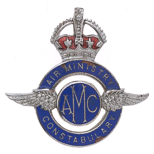 Air Ministry Constabulary Officer's cap badge. Good scarce die-cast ...