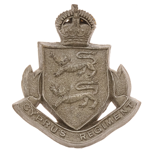 Cyprus Regiment WW2 plastic cap badge by Fraser & Glass. Good scarce ...
