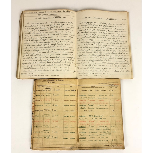 WW2 RAF 1944 Aircrew Operational Logbook 90 Squadron Lancaster Bomber ...