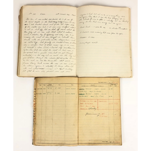 WW2 RAF 1944 Aircrew Operational Logbook 90 Squadron Lancaster Bomber ...