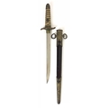 Japanese WW2 period Naval Dirk. A good clean example. The single edged ...