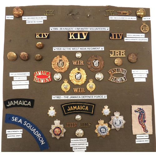 28 x Colonial Cap, Collar And Titles cap include bi-metal West India ...