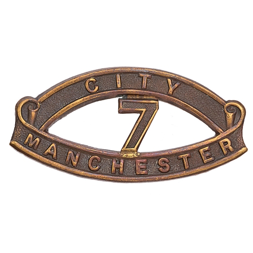 CITY / 7 / MANCHESTER WW1 'Manchester Pals' Kitchener's Army shoulder ...