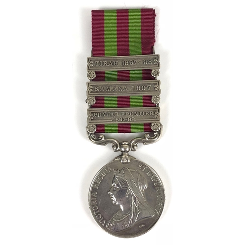 Royal Artillery Trumpeter Three clasp 1895 India General Service Medal ...