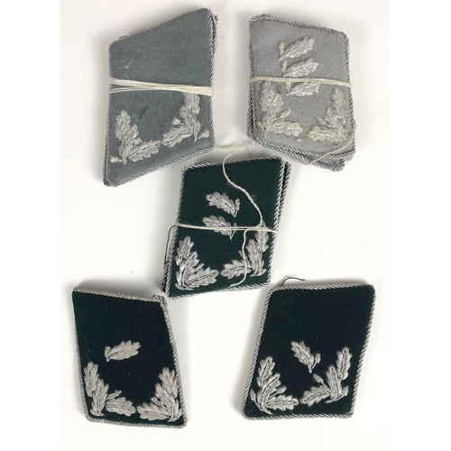 German Third Reich 4 pairs of Luftwaffe Forestry Service collar patches ...
