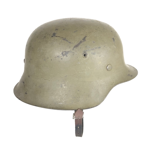 German Third Reich Army Single Decal Combat Steel Helmet. This example ...
