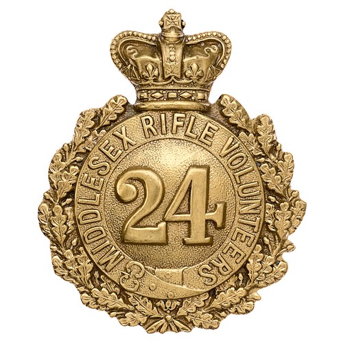 24th (Post Office) Middlesex Rifle Volunteers Victorian glengarry badge ...