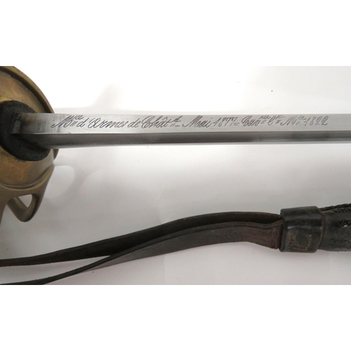 French M1822 Light Cavalry Sword 36 inch, single edged, slightly curved ...