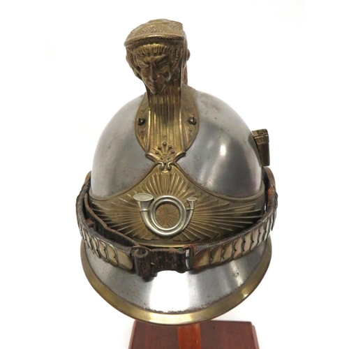 Early 20th Century Cuirassier Pattern Dress Helmet polished steel crown ...