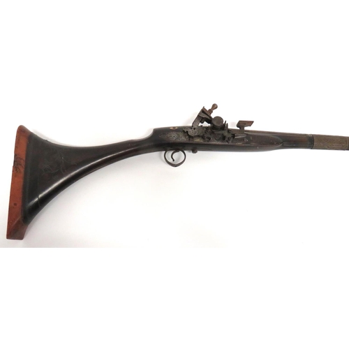 Early 19th Century Eastern Snaphaunce Musket 20 bore, 55 inch barrel ...