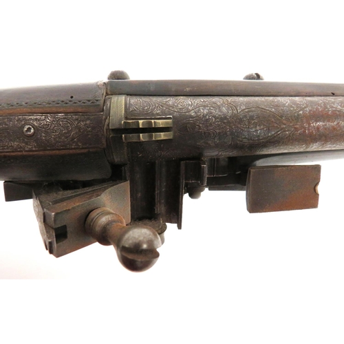 Early 19th Century Eastern Snaphaunce Musket 20 bore, 55 inch barrel ...
